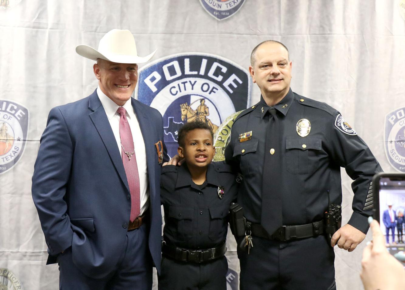 Seguin, Guadalupe County swear in youngest peace officer | Alert ...