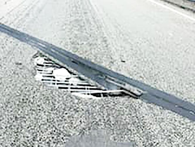 Fallen concrete creates hole on highway bridge in Seguin | News ...