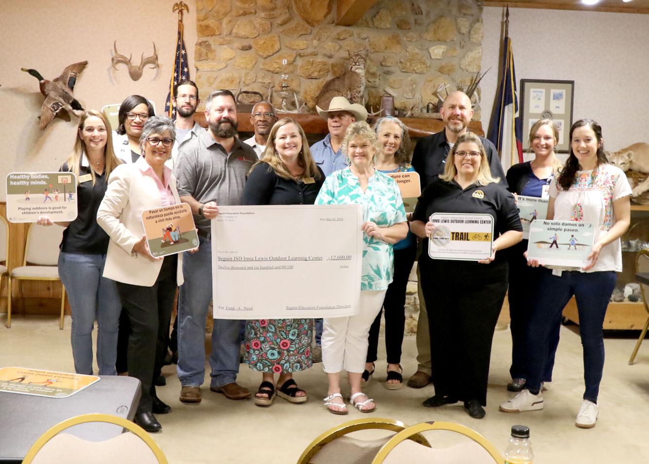 Seguin Education Foundation gifts $12,600 to Irma Lewis Outdoor ...