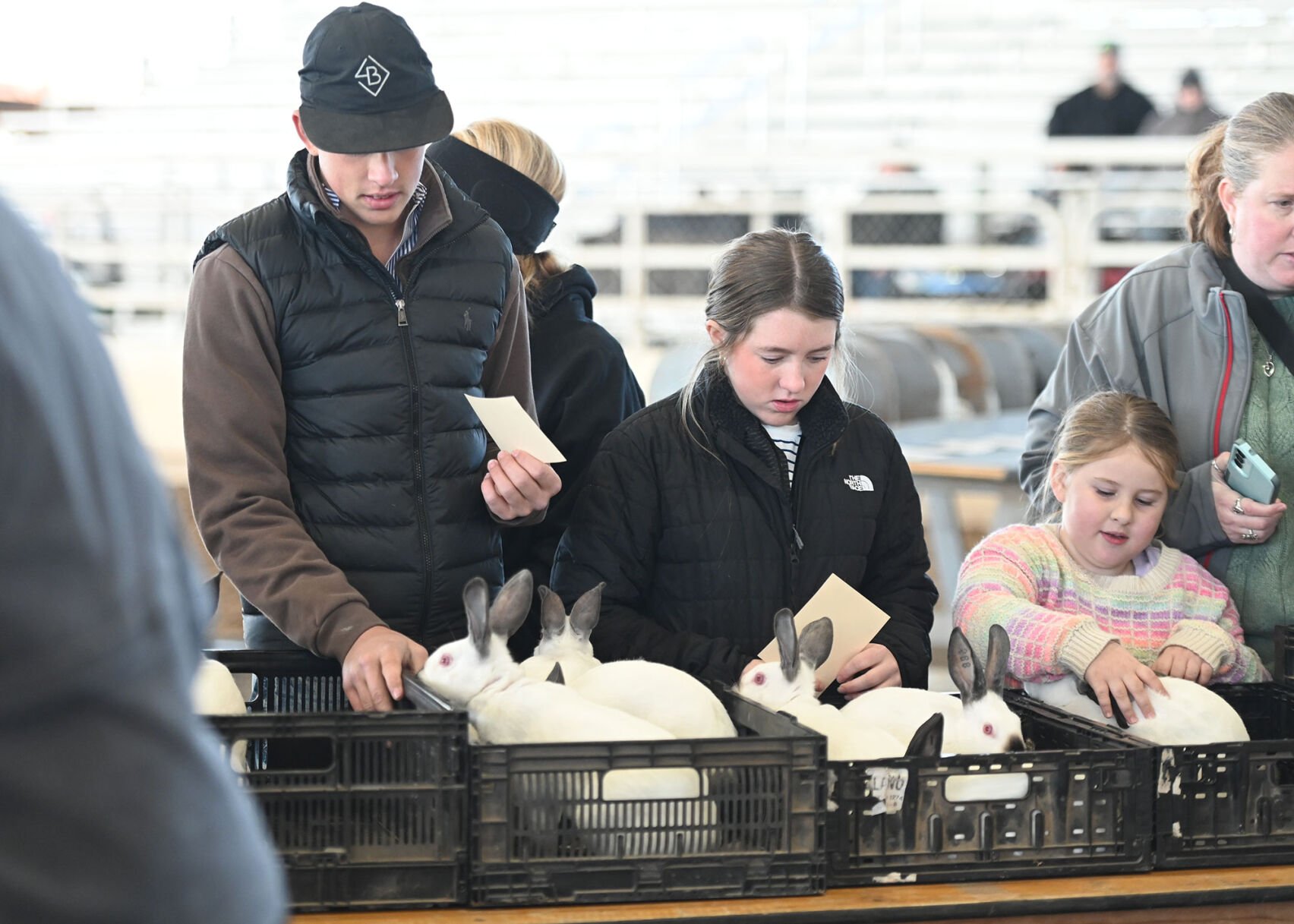 In the ring: Youth show off their animals at livestock contest ...