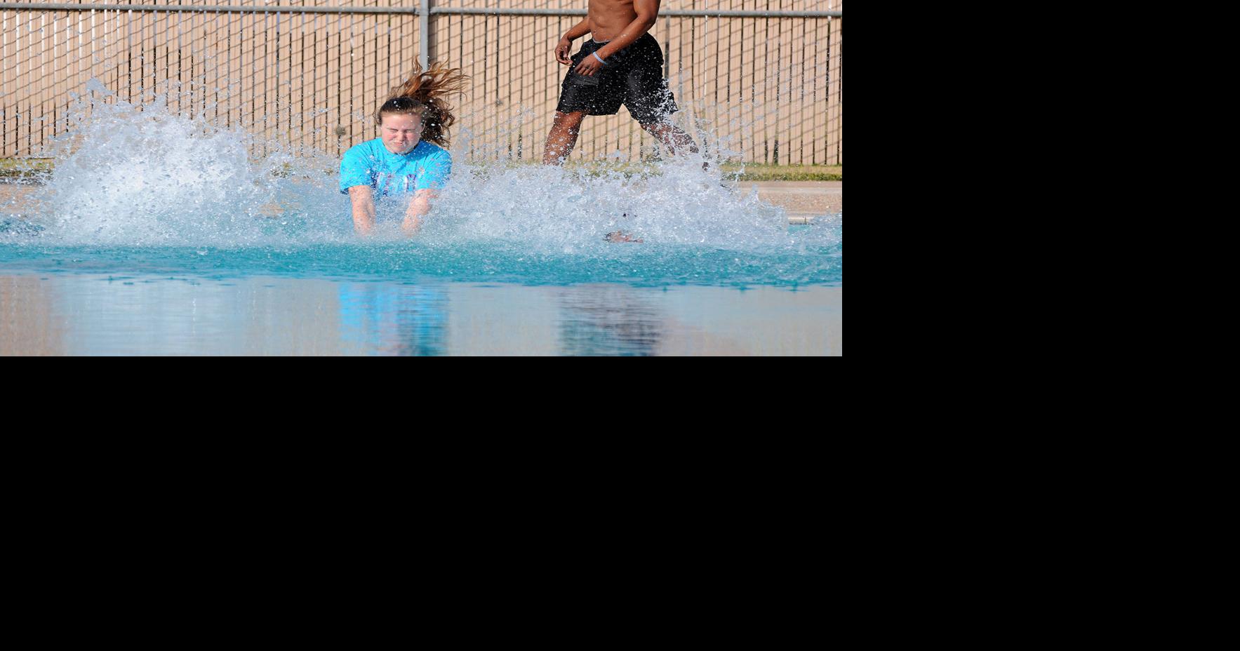 TLU students, including one who can’t swim, brave 65 degree water in ...