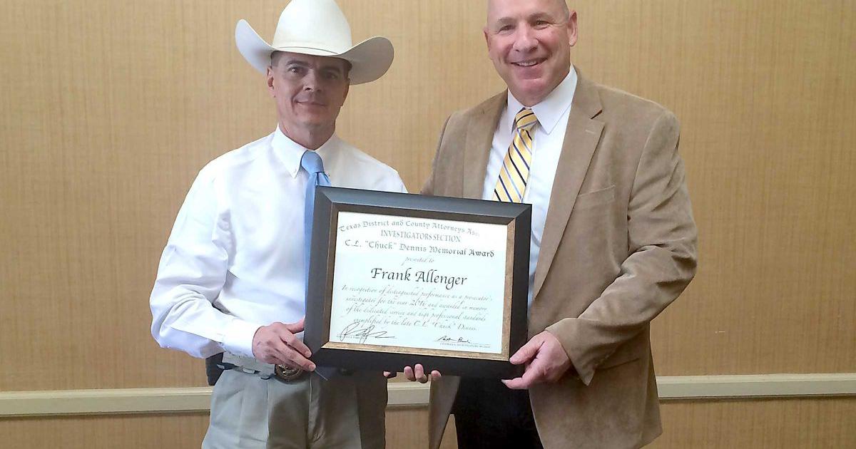Allenger honored with investigator of the year award | News ...