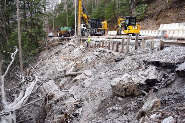 Work underway to repair Hazel Patch Road slide | Local News | sentinel ...