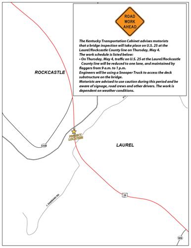Bridge inspection scheduled on U.S. 25 at Laurel/Rockcastle County line ...