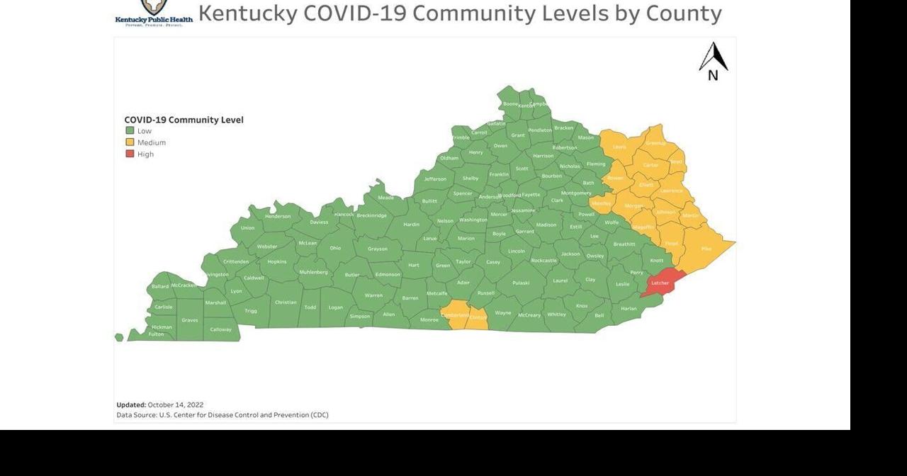 103 counties in green on COVID community level map | News | sentinel ...