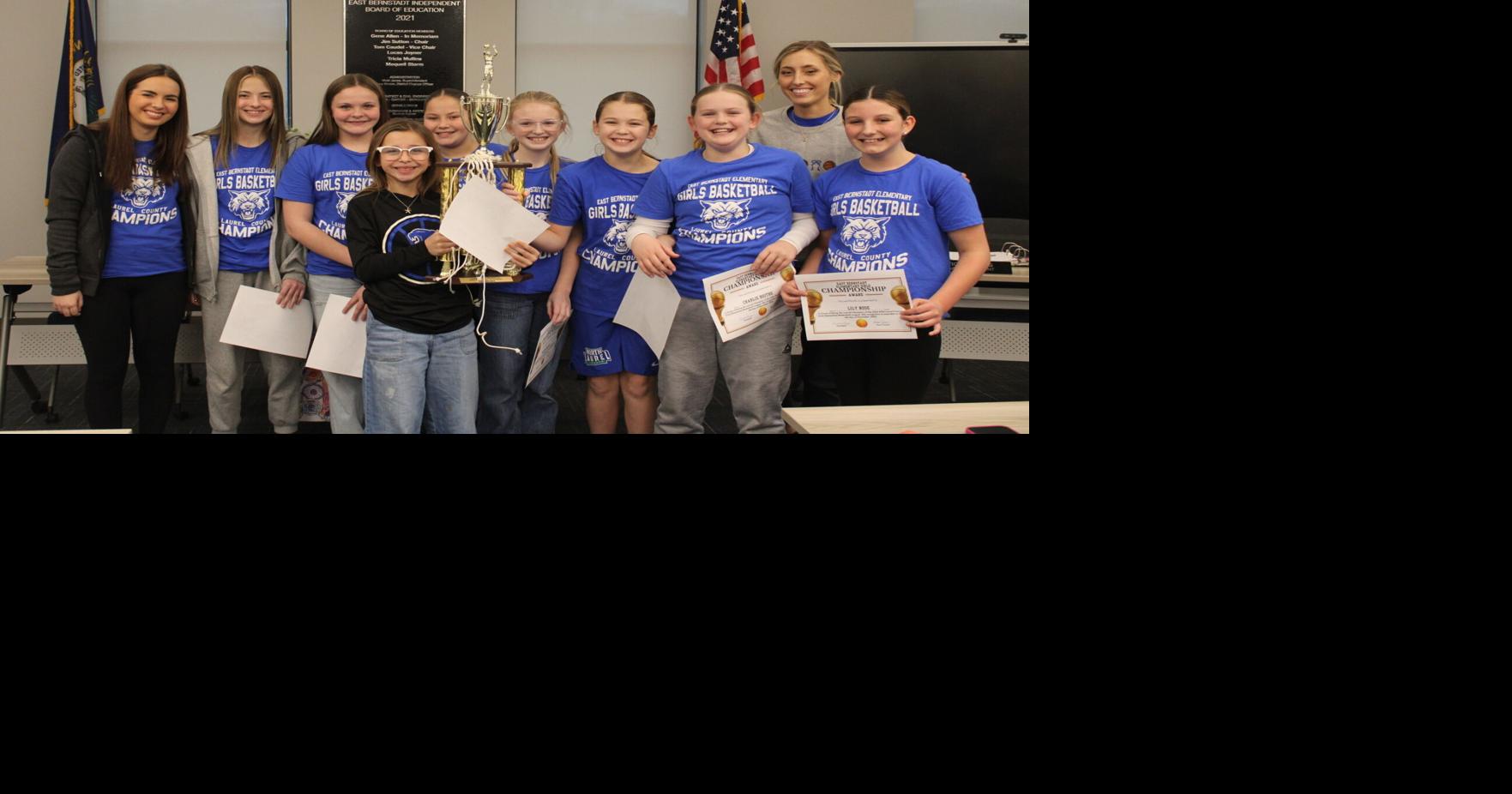 East Bernstadt Board of Education recognizes girls basketball team ...