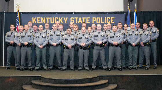 64 troopers and officers promoted with Kentucky State Police | Kentucky ...