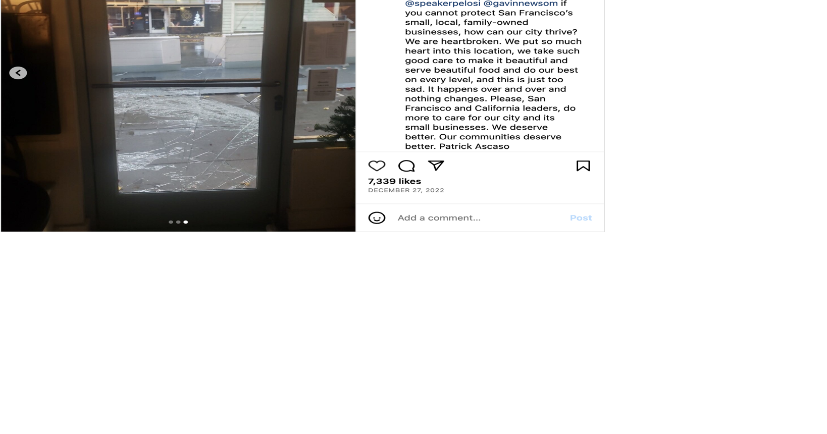 Castro bakery waiting on SF to fix door smashed in robbery | Business ...