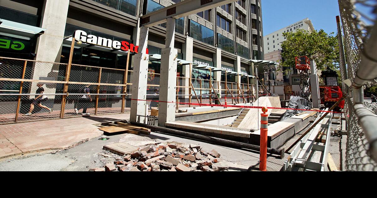 BART adding canopies to Market Street station entrances | San Francisco ...