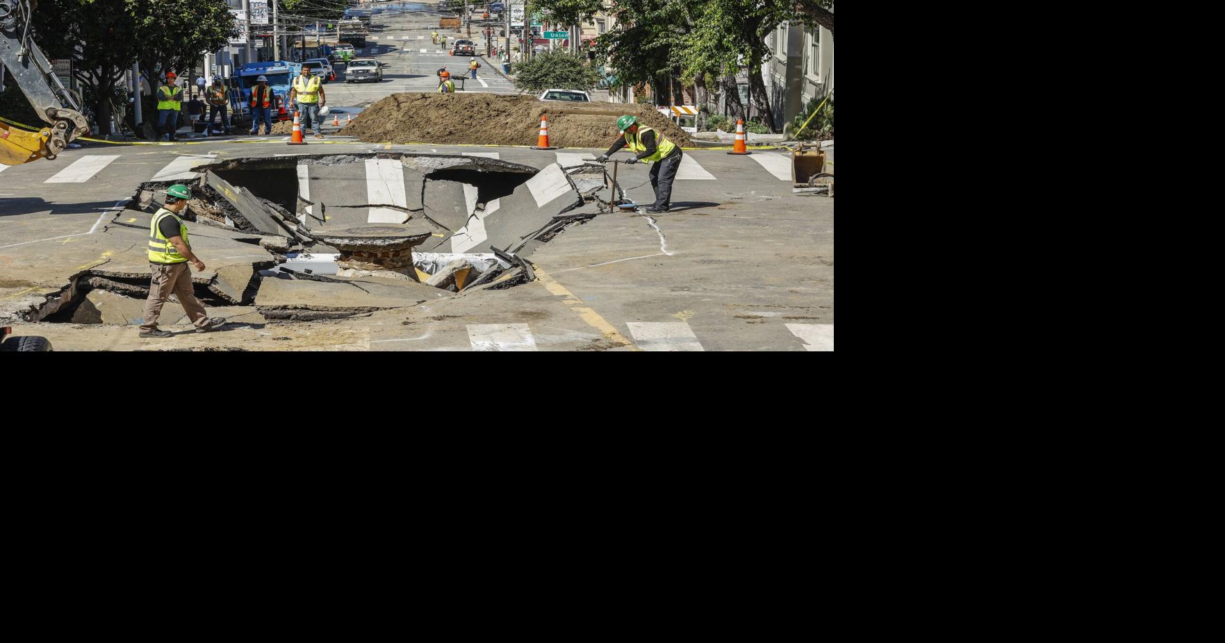 SF water main break fills Cow Hollow area with mud, debris | The City ...