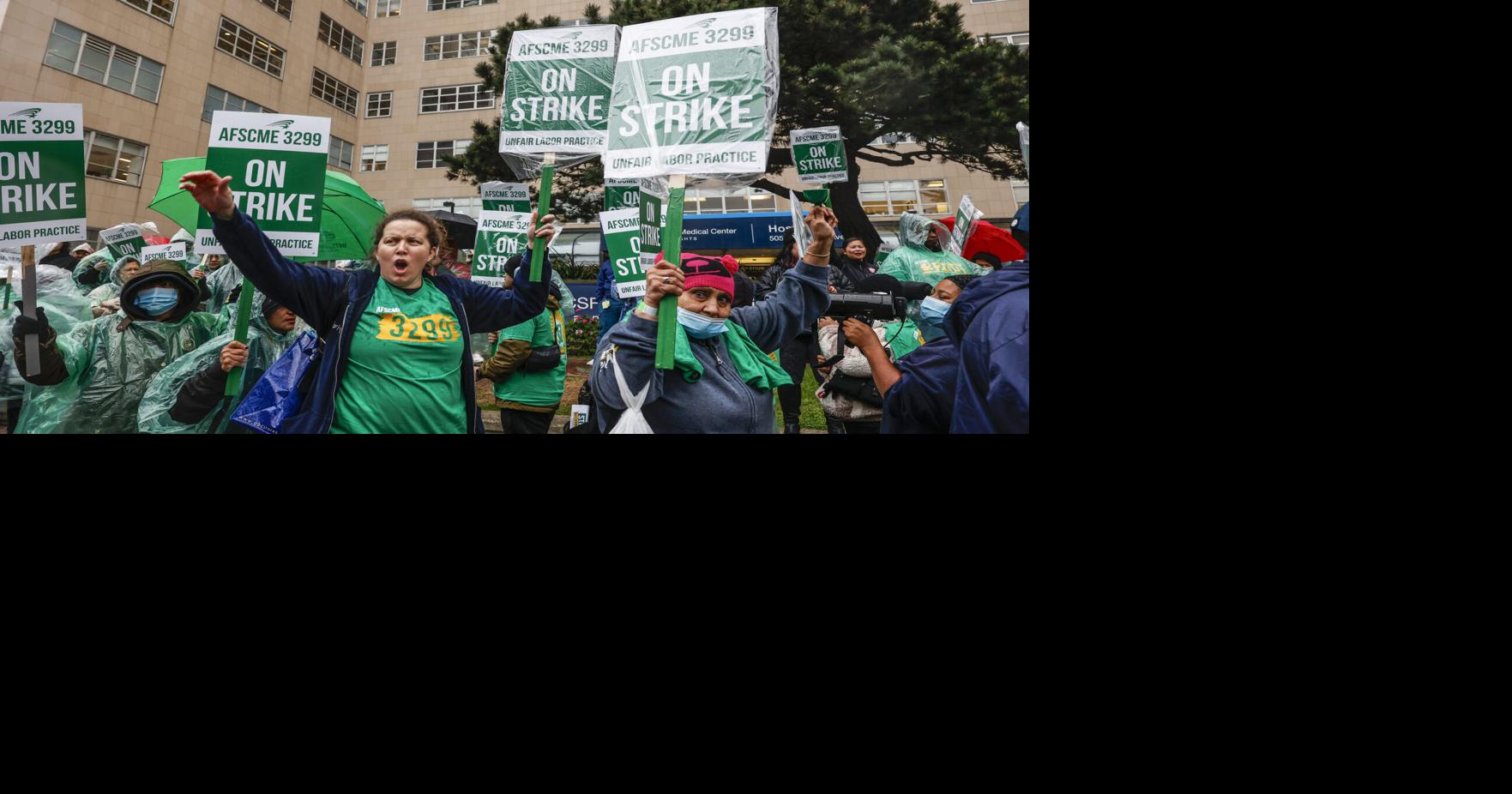 UCSF workers strike over alleged unfair labor practices | Public Health ...