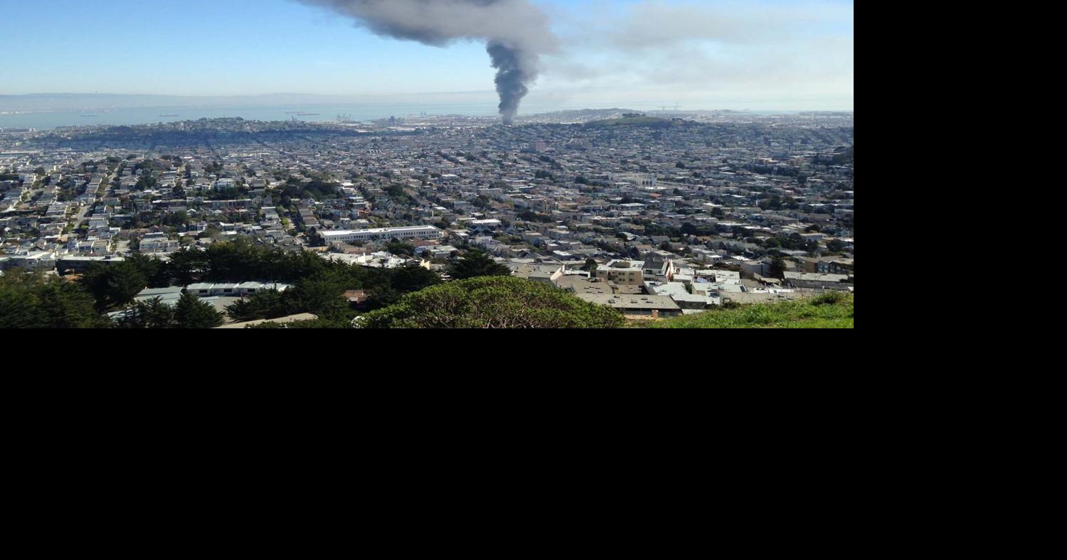 Three-alarm fire destroys Luxor Cab Co. Service garage | San Francisco ...