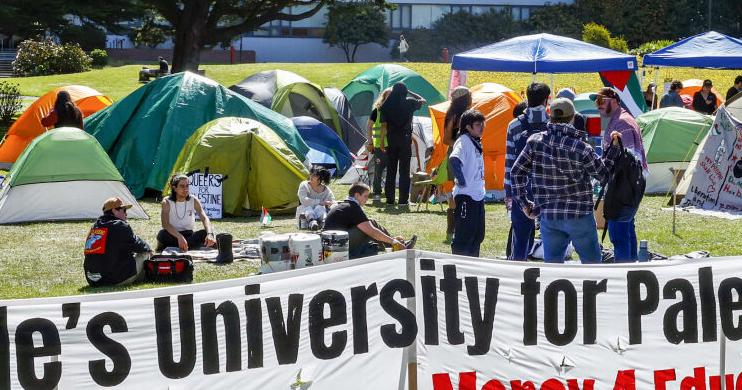 SFSU pro-Palestine protests calm in Columbia-UCLA aftermath | Education ...