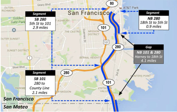SF considers paid express lanes on highways to ease traffic congestion ...