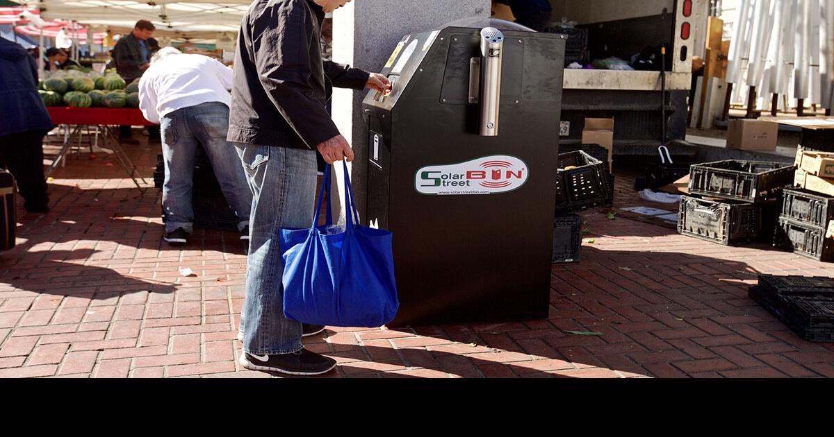 High-tech trash bins arrive at Civic Center | San Francisco News ...