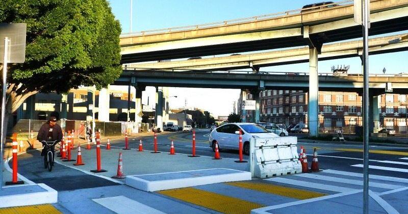 ‘Protected’ intersection completed at 9th and Division streets | San ...