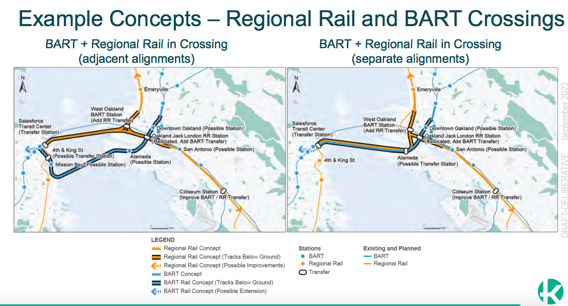 A new train tunnel across the bay? Here are early maps | San Francisco ...