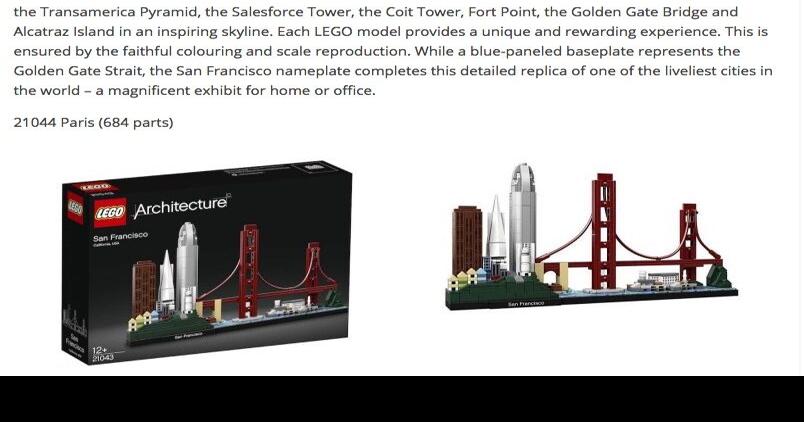 New San Francisco Lego set includes Salesforce Tower — but no Muni ...