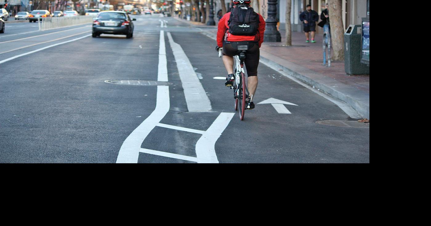 City finishes first raised bike track, advocates want more | San ...