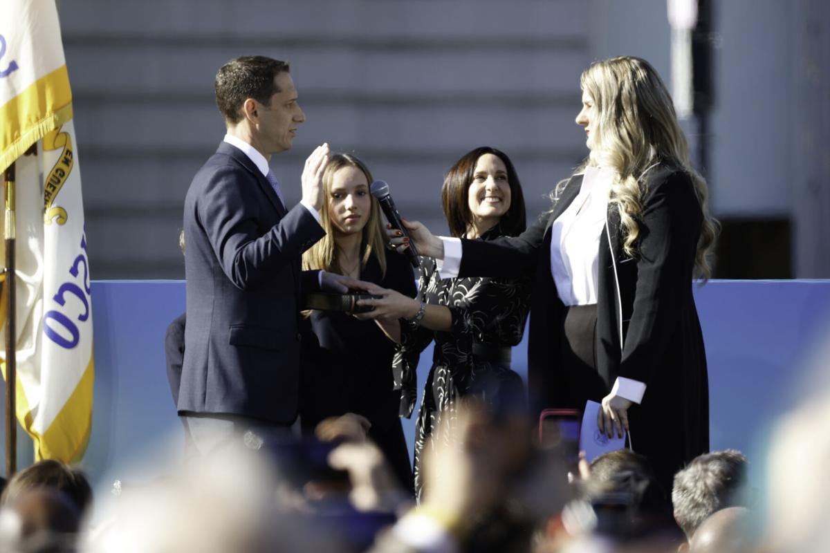 Daniel Lurie sworn in as San Francisco mayor at City Hall | Politics ...