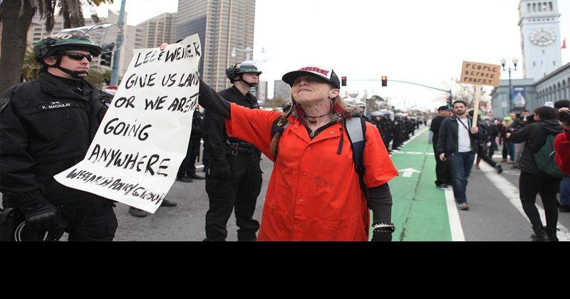 Protesters demand SF address homelessness amid Super Bowl hype | San ...