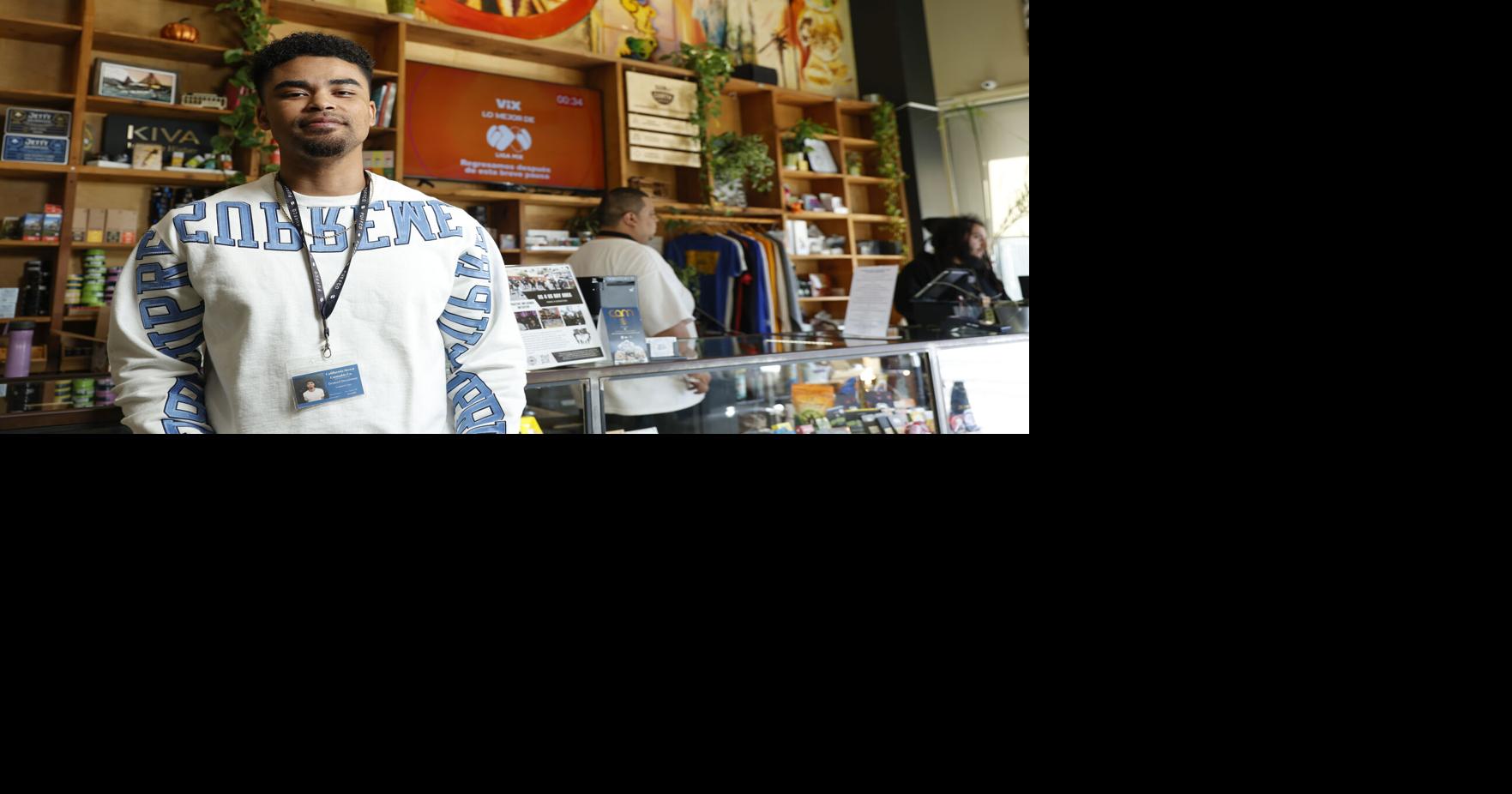 Drakari Donaldson, CEO and owner of the California Street Cannabis ...