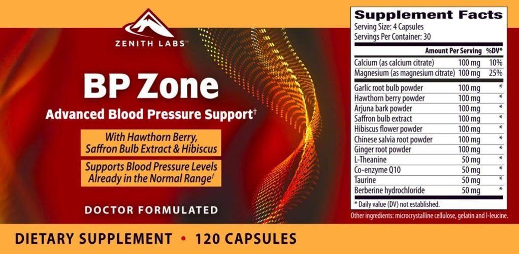 BP Zone Reviews – Does Zenith Lab’s Advanced Blood Pressure Support ...