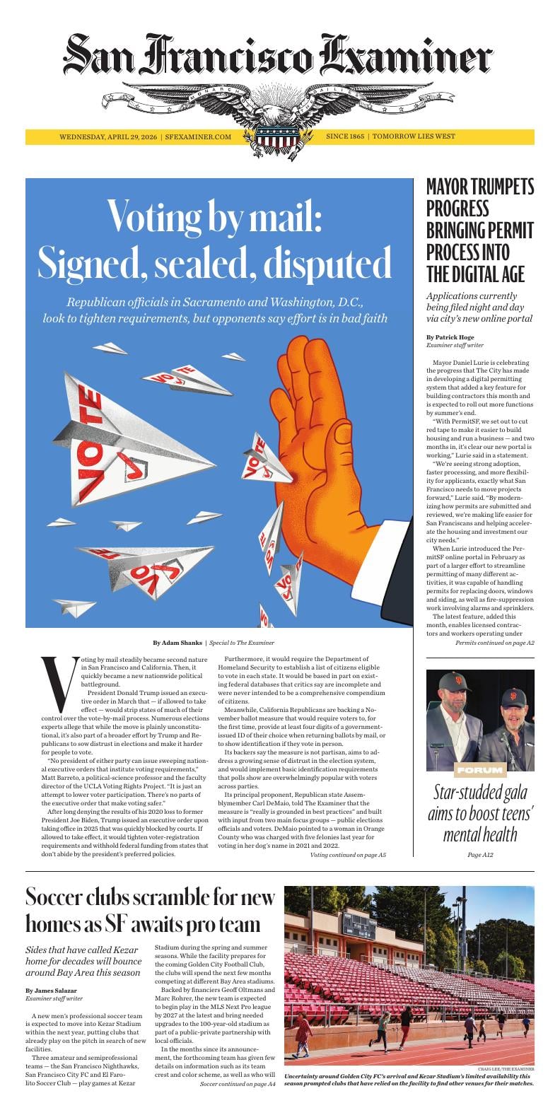 Page A1 | e-Edition | sfexaminer.com