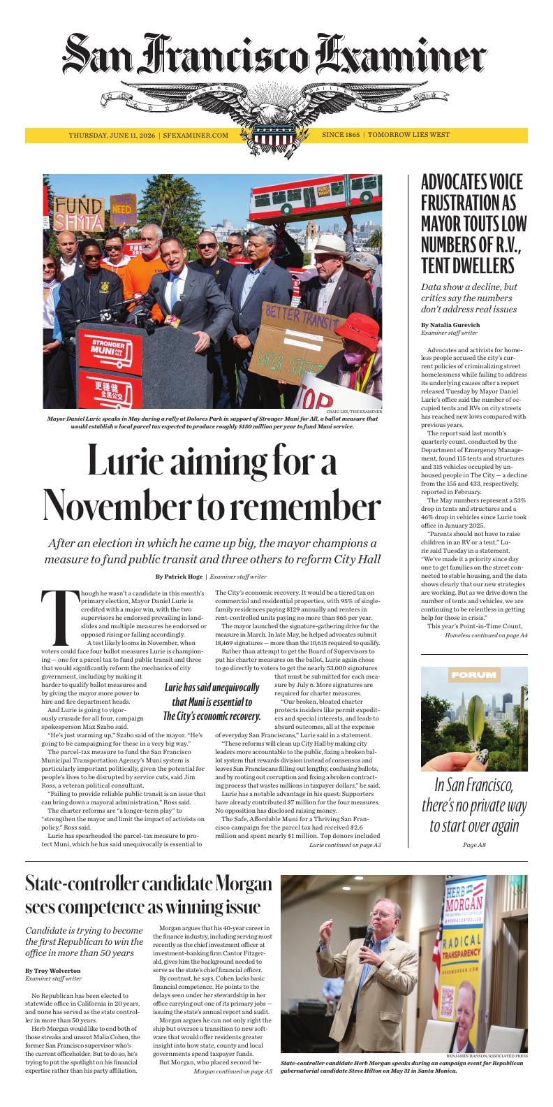 Page A1 | e-Edition | sfexaminer.com