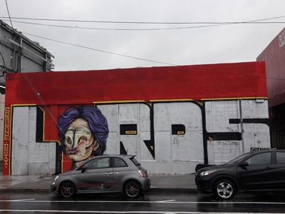 Know Your Street Art: LORDS’ Purple-Haired Humanoid | Art | sfweekly.com