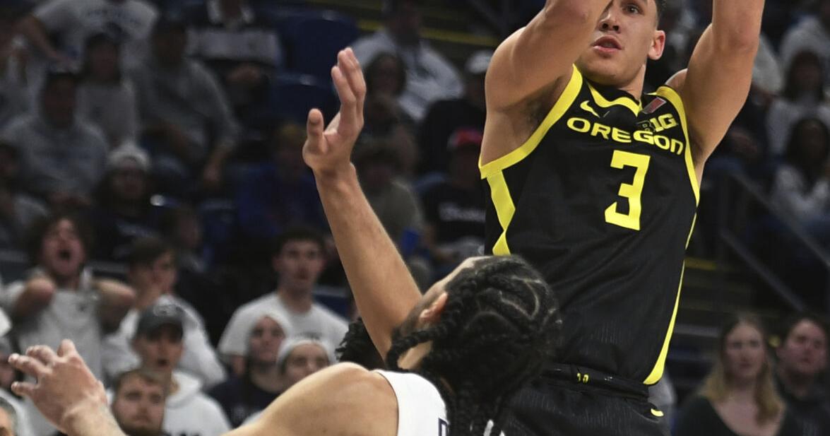 Shelstad leads No. 15 Oregon over Penn State, 82-81 | Sports ...