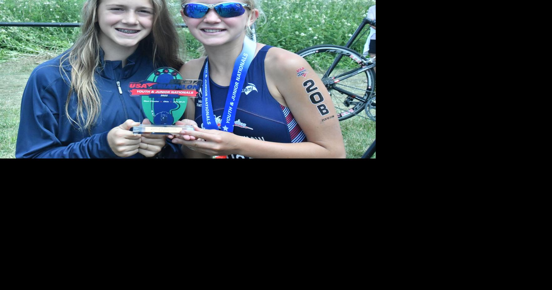 Lia, Ella Bartholomew compete in Zone 3 USA Triathlon Young and Junior ...