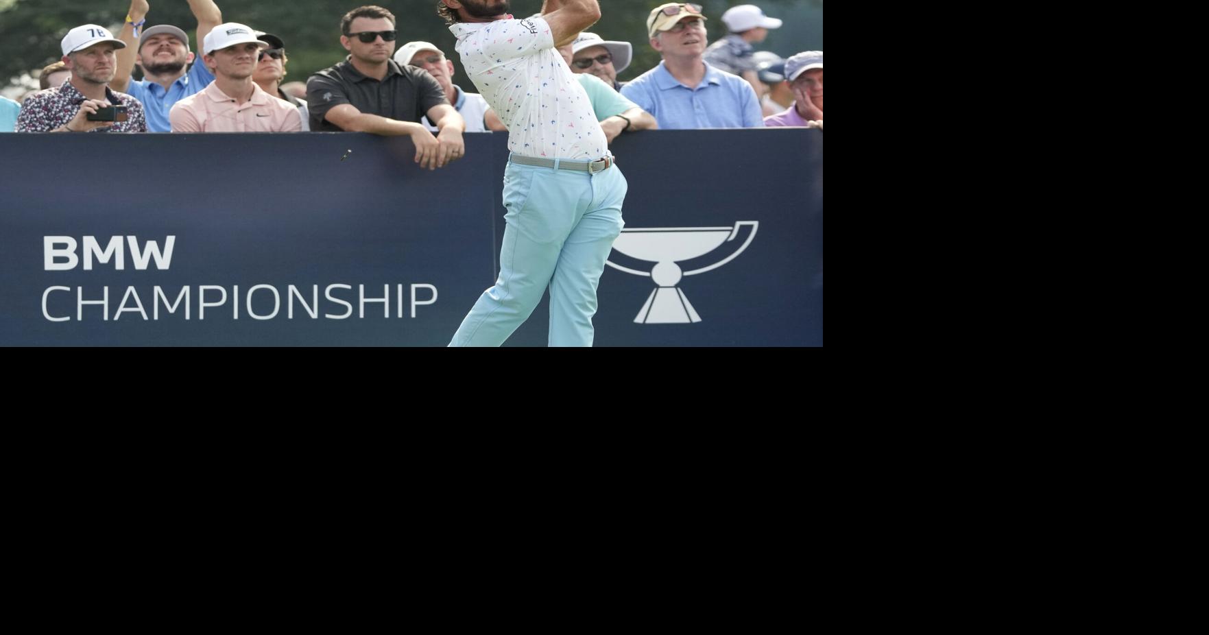 Homa sets course record at Olympia Fields to lead BMW Championship | Sports | sharonherald.com