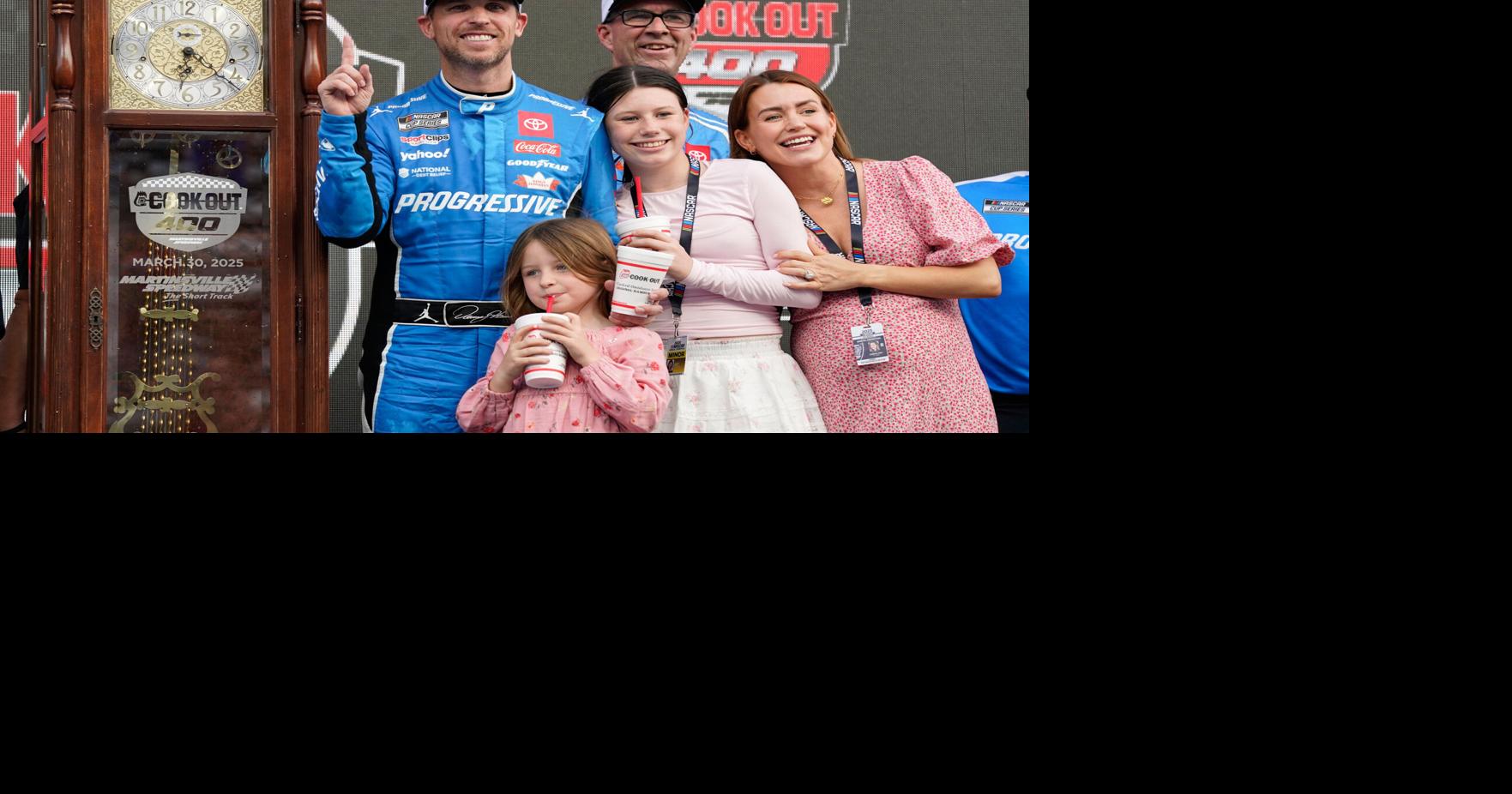 Denny Hamlin ends 10-year win drought at Martinsville Speedway | Sports ...