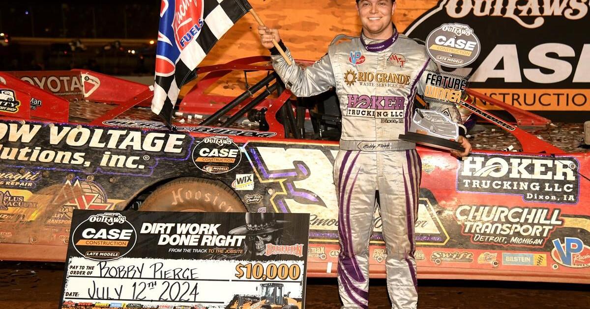 Pierce grabs World of Outlaws Late Models race at Sharon Speedway ...