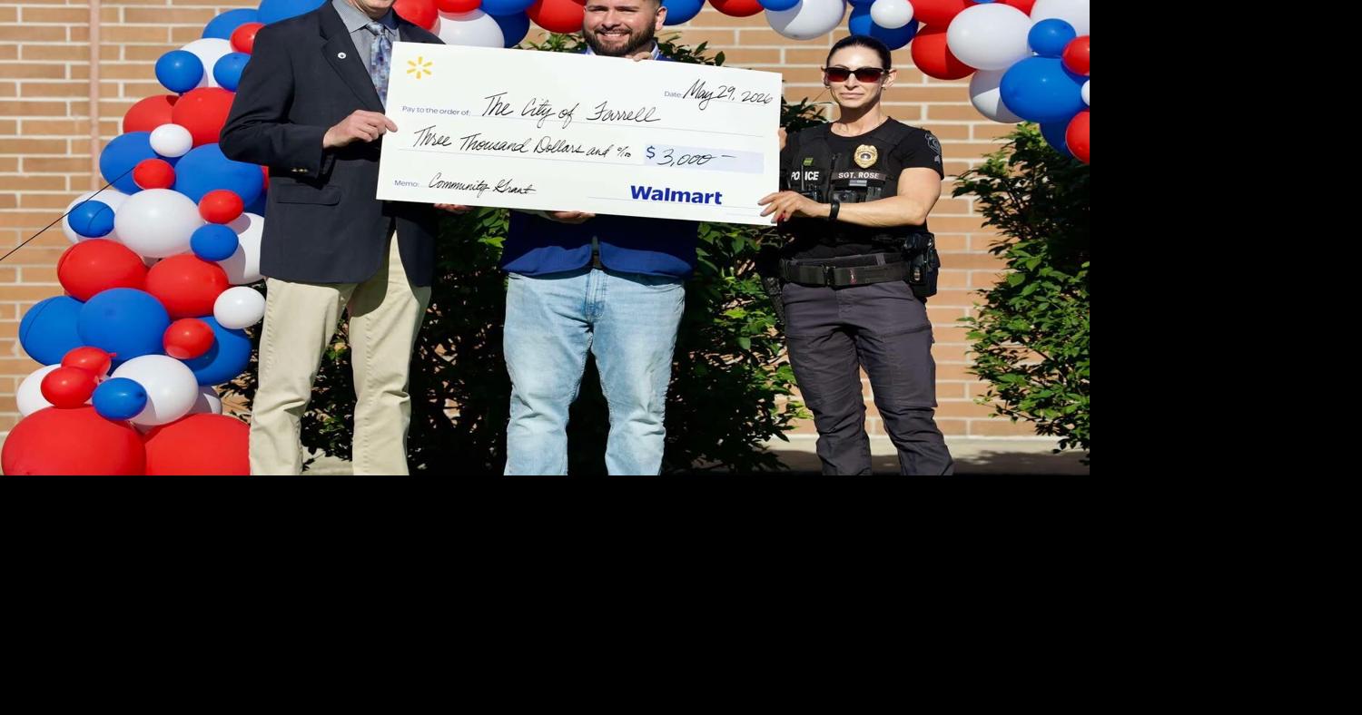 Walmart donates $3,000 to Farrell's Shop With A Cop program | News ...