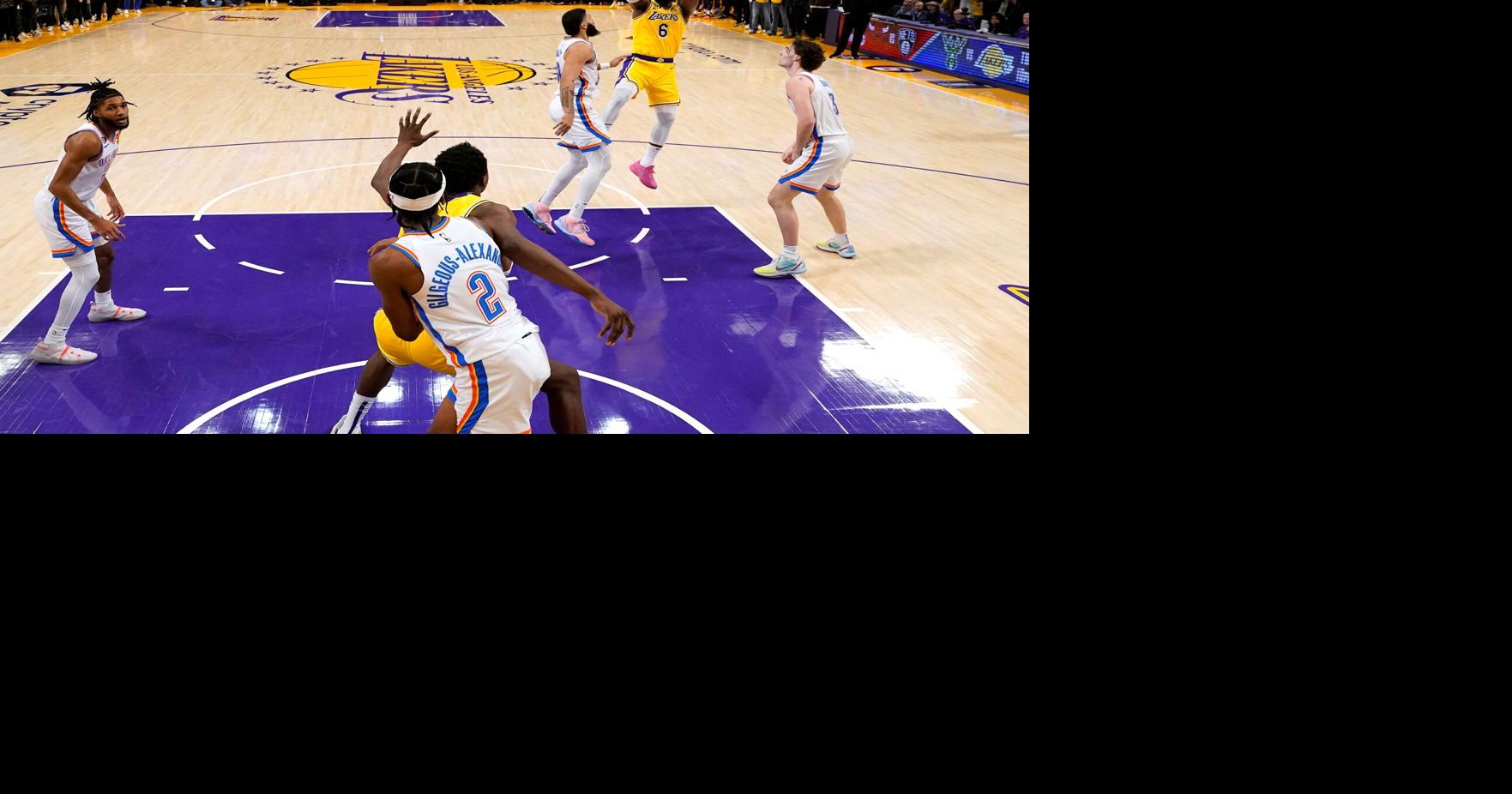 LeBron James makes NBA history on a star-filled night in LA | Sports ...