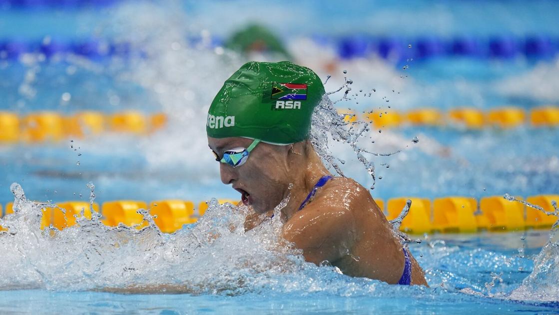 South African sets world swim record; Aussies add 6th gold | Sports ...