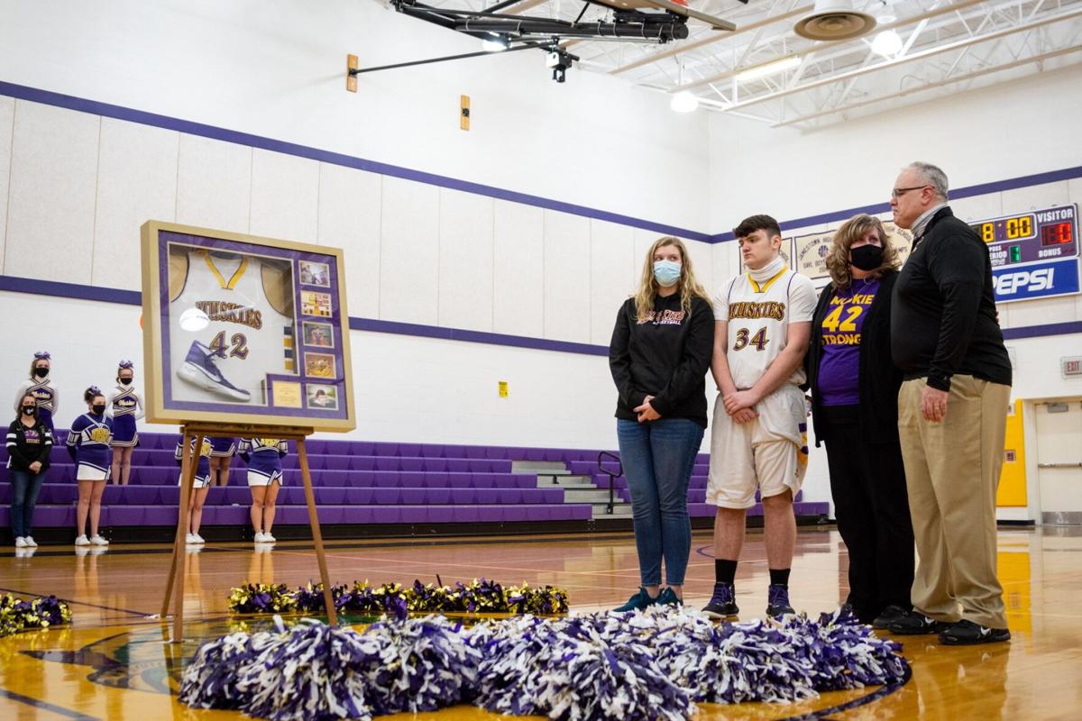 Darian Keyser's jersey retired, followed by Muskies' win over CCCA ...