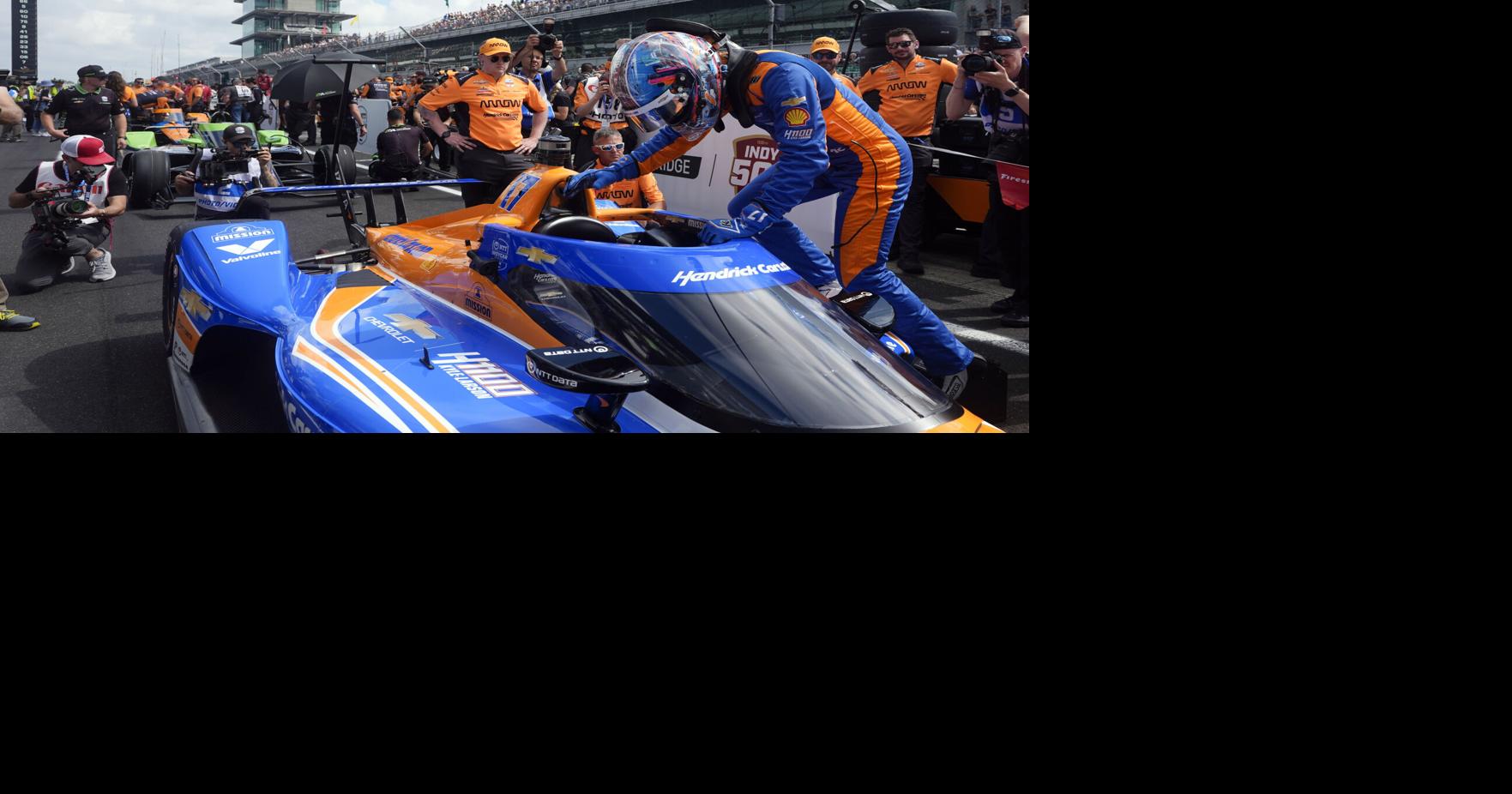 NASCAR star Larson rockets toward top of Indy 500 qualifying on his ...