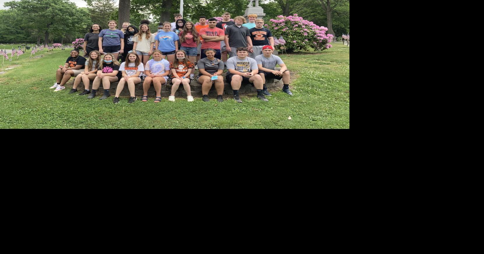 Sharon students help Sharon American Legion Post 299 distribute flags ...