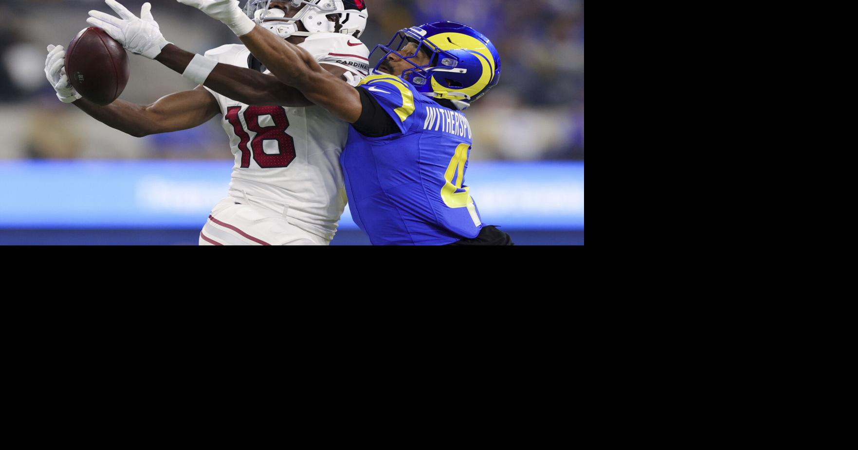 Witherspoon makes last-minute interception to preserve Rams' 13-9 win ...