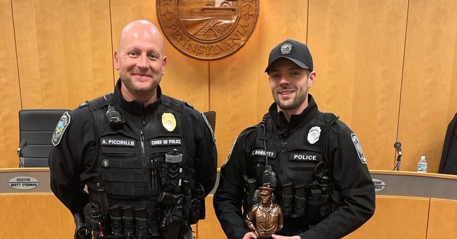 Zachary Barrett recognized for third time as Hermitage's Officer of the ...