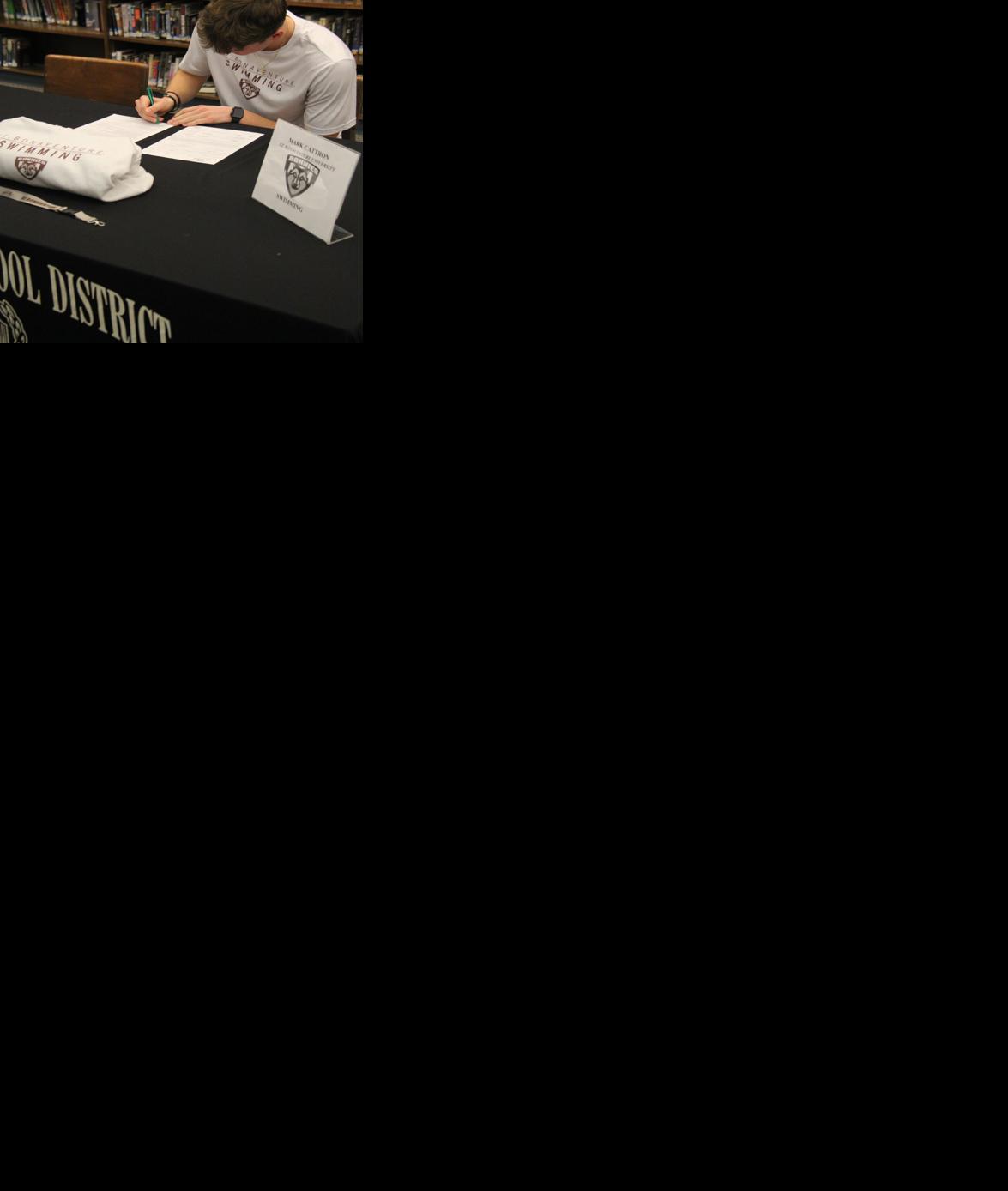 Sharon's Cattron signs with St. Bonaventure swimming | Local Sports | sharonherald.com