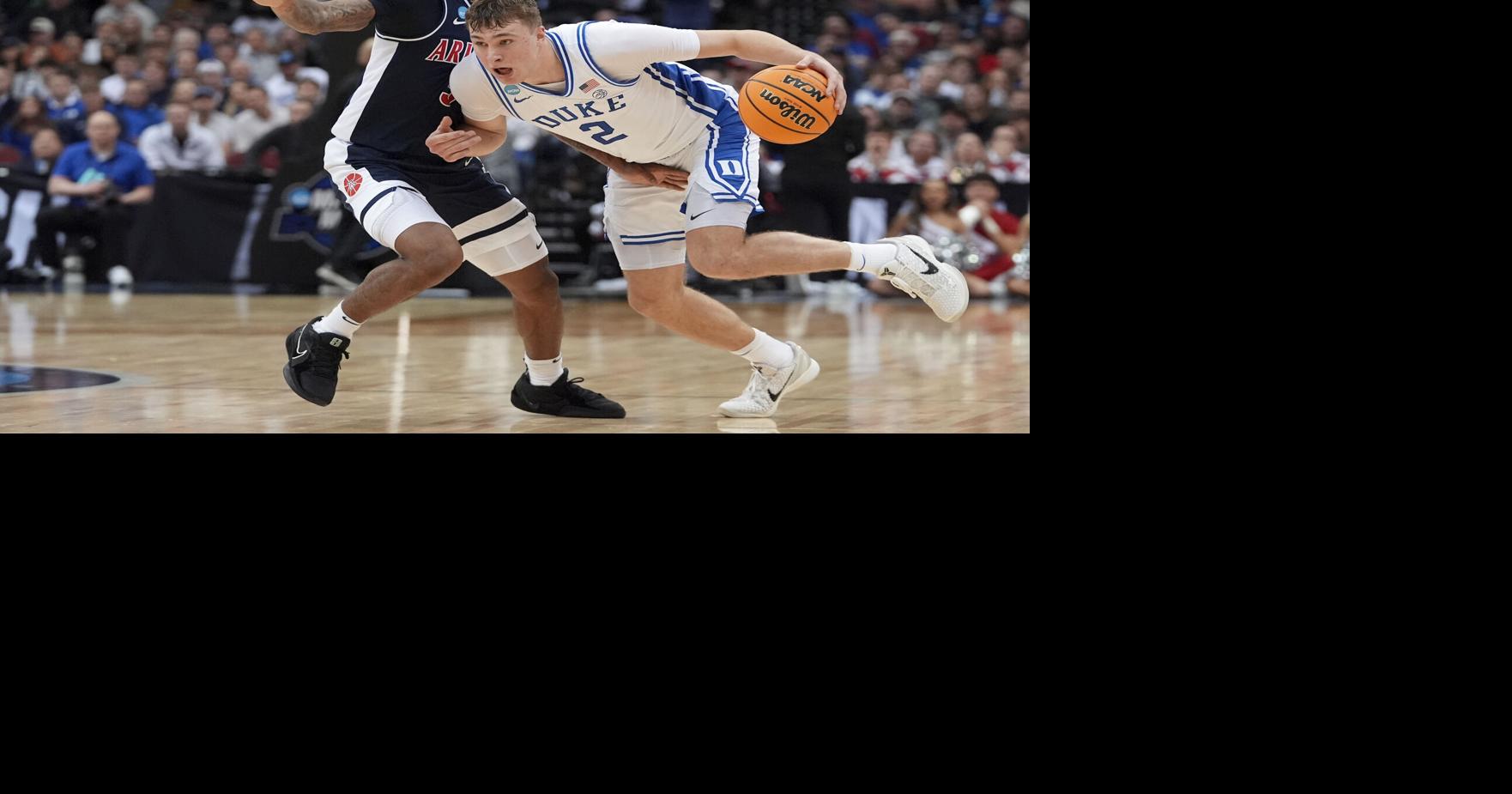 Flagg flies in March Madness and Duke wins 100-93 over Arizona to reach ...