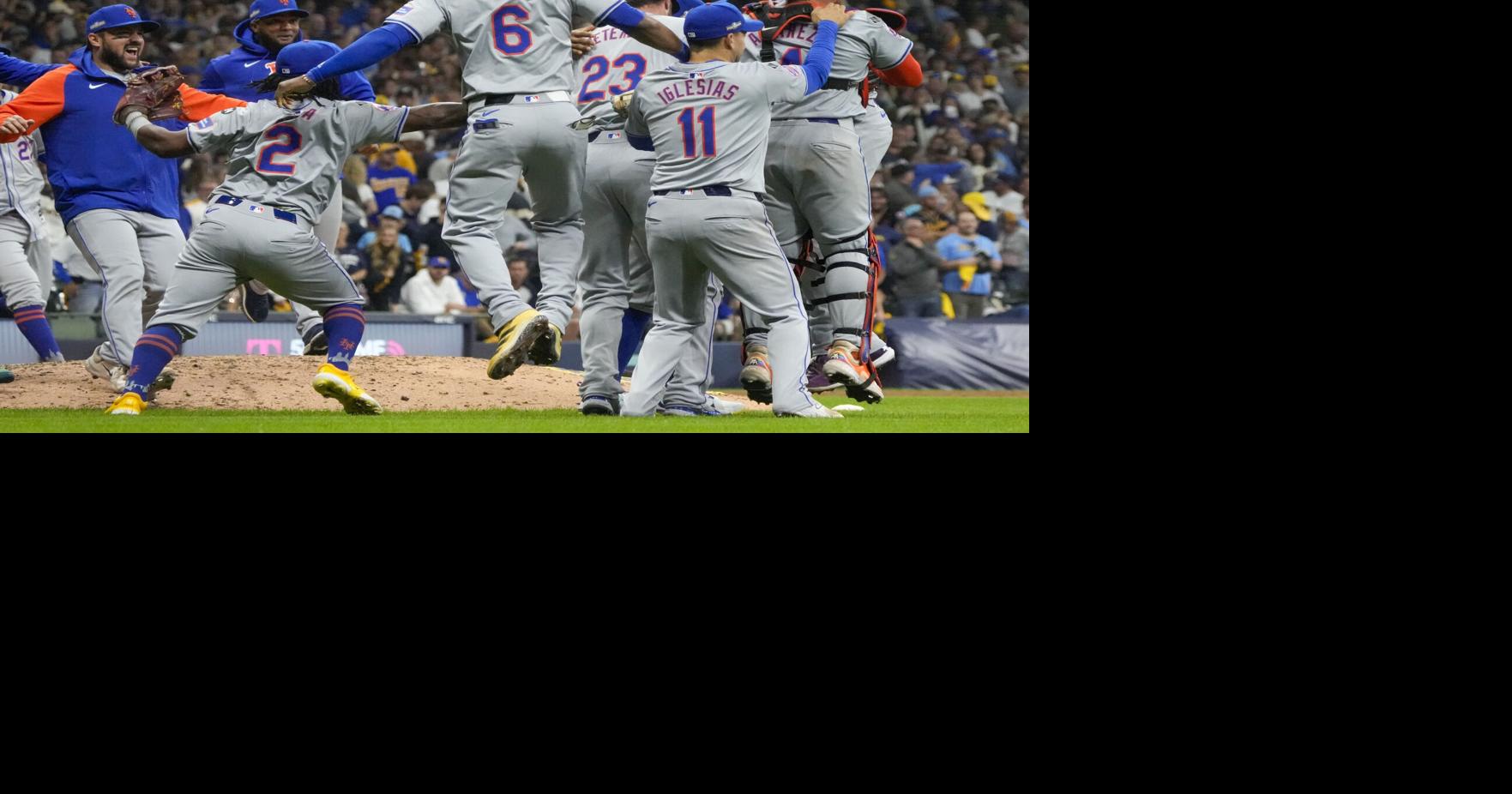Mets score 4 in 9th to hand Brewers devastating loss in Game 3 of NL ...