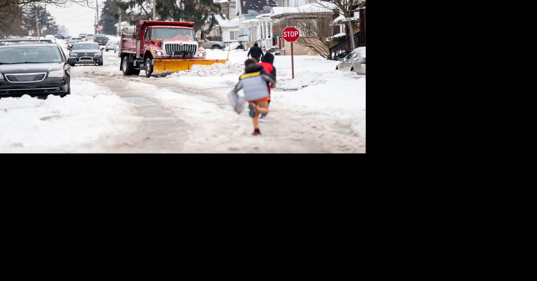 Sidewalk shuffle: Snow-choked walks pose hazard, but Sharon has no easy ...