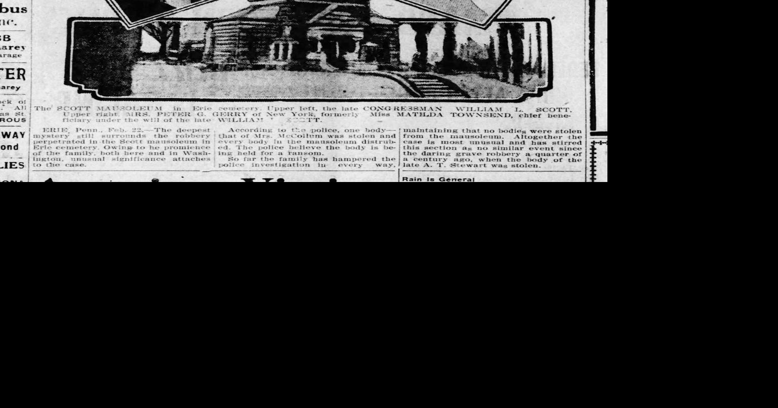 Sharon Historical Society hosting author's talk on 1911 cemetery crime ...