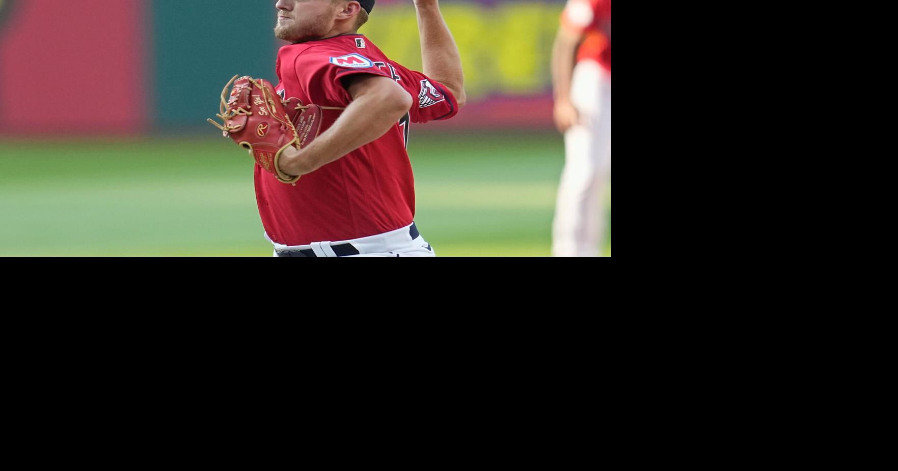 Rookie Bibee strikes out 8 in a combined 2-hitter as the Guardians ...