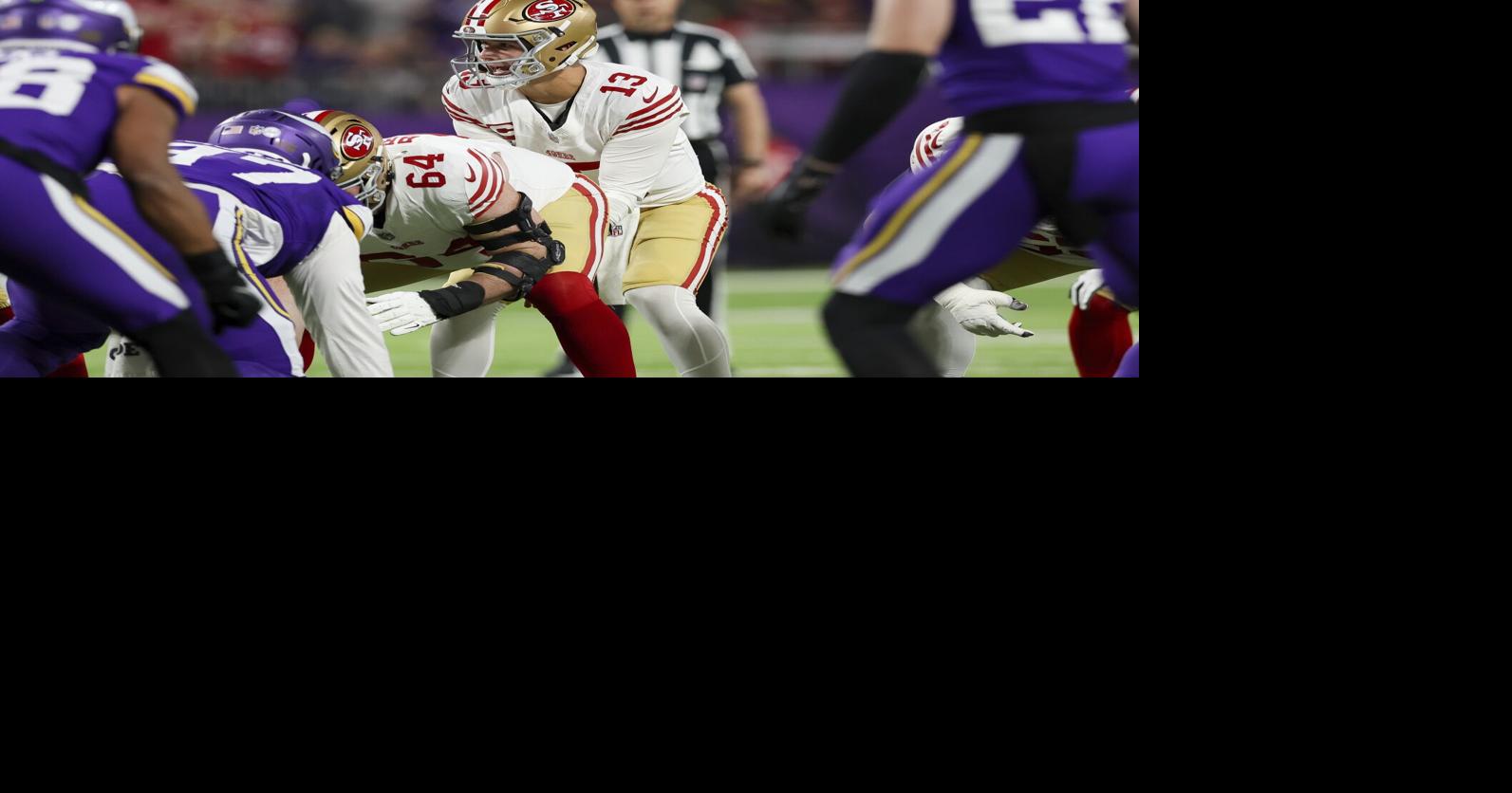 49ers' Purdy clears concussion protocol and will start against the ...
